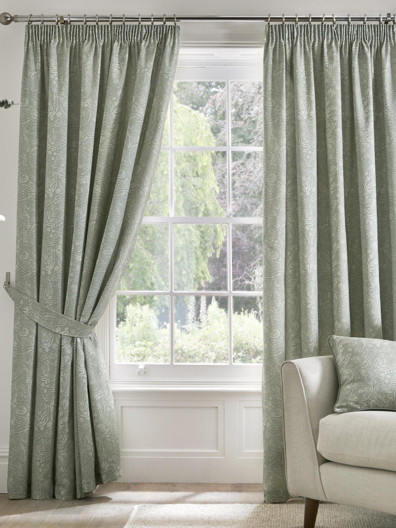 Dreams & Drapes Aveline Pencil Pleat Curtains In Green | Very Ireland