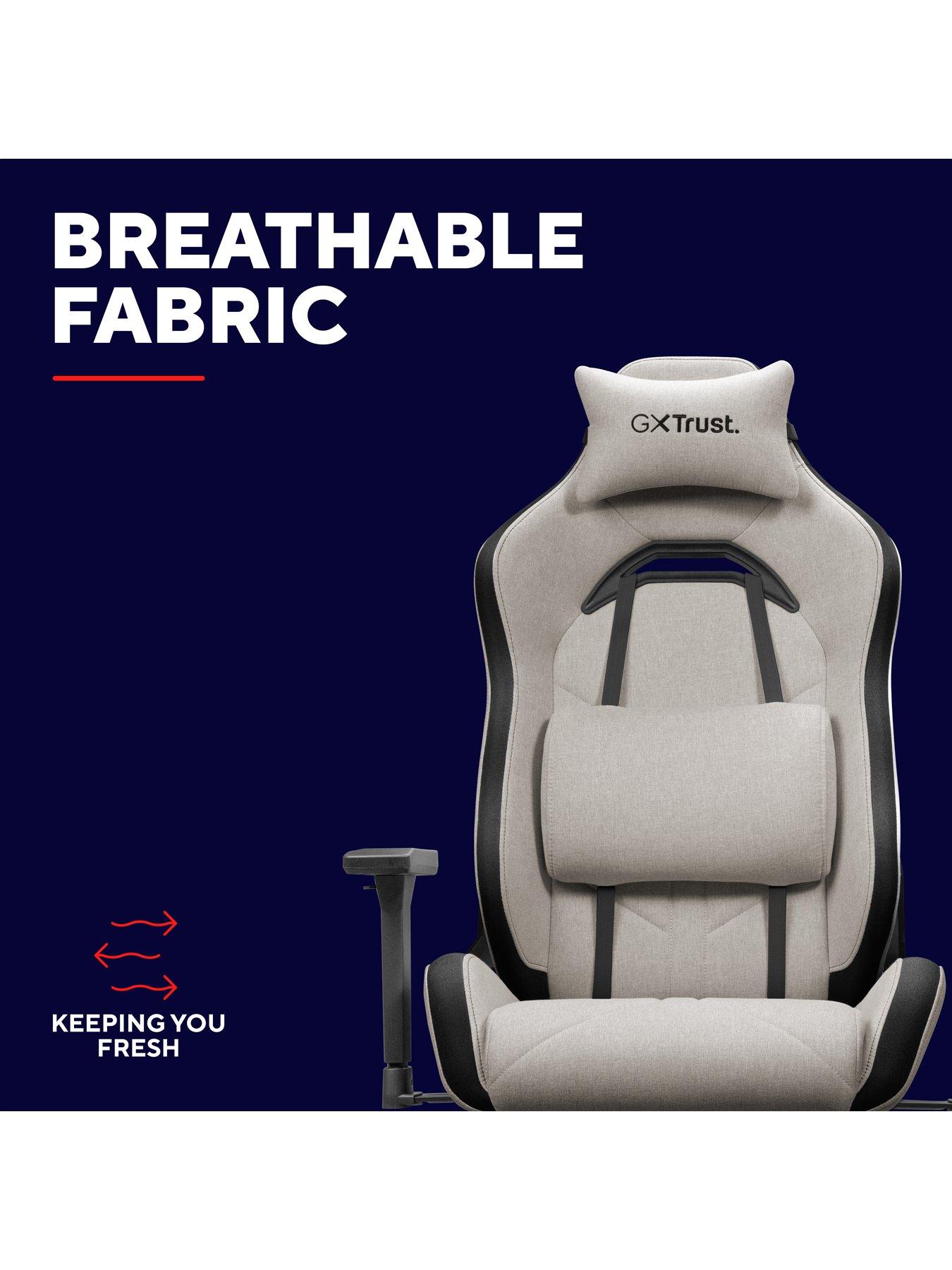 Trust GXT 723B Ruya Comfortable Fully Adjustable Fabric Gaming Chair ...