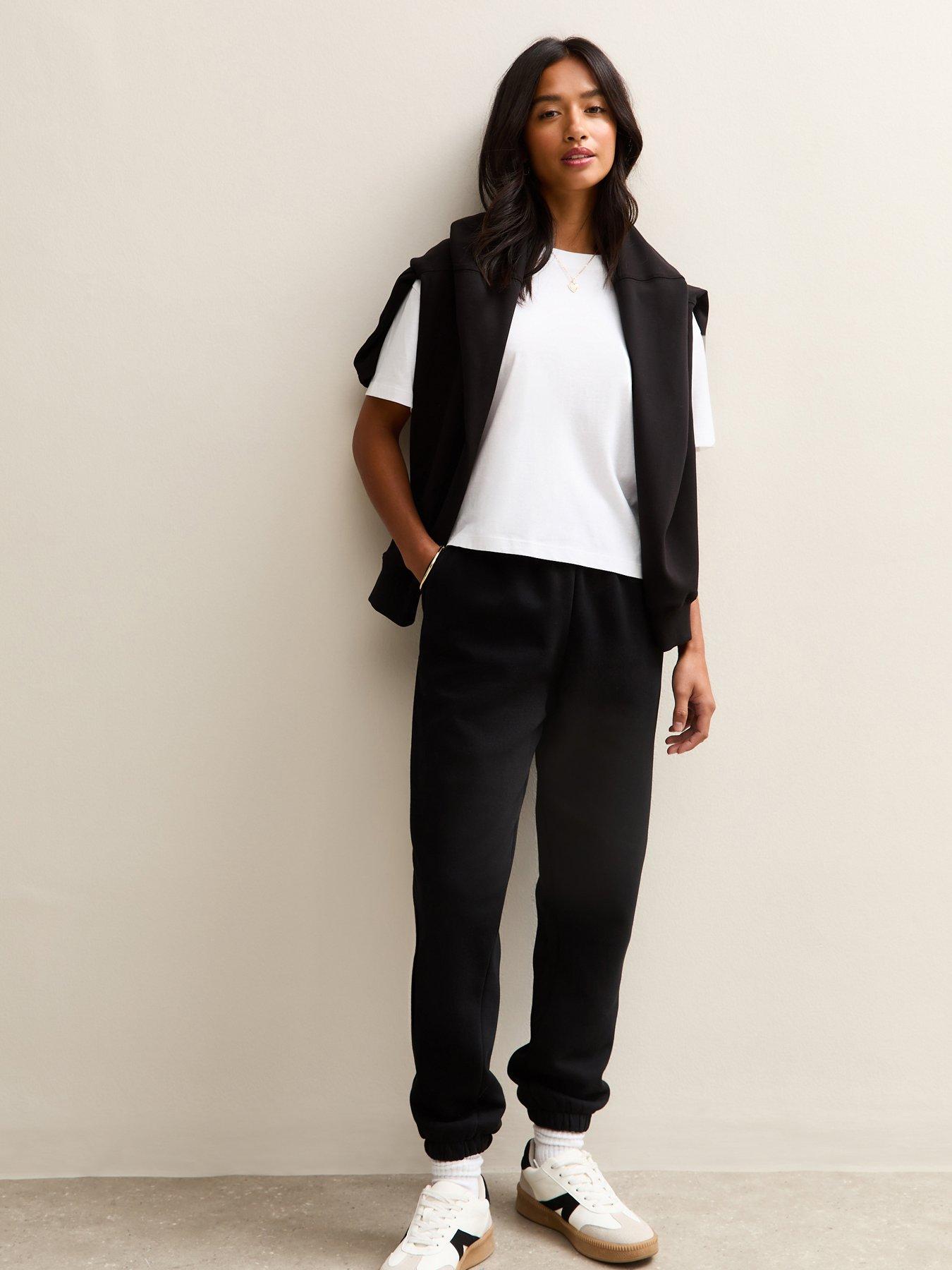 New Look Petite Jersey Cuffed Joggers - Black | Very Ireland