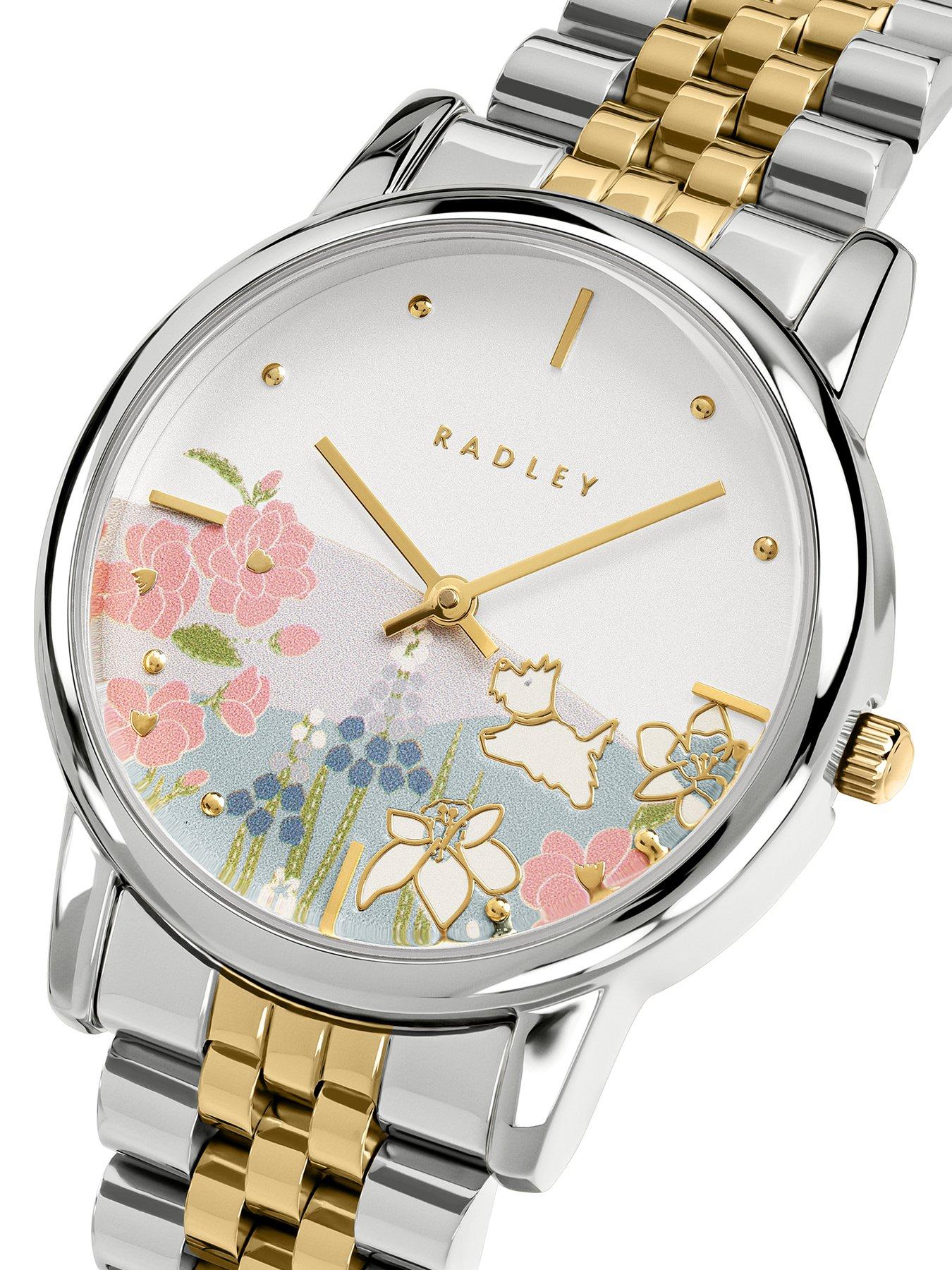 Radley Radley Spring Meadows Silver & Pale Gold Plated Stainless Steel ...