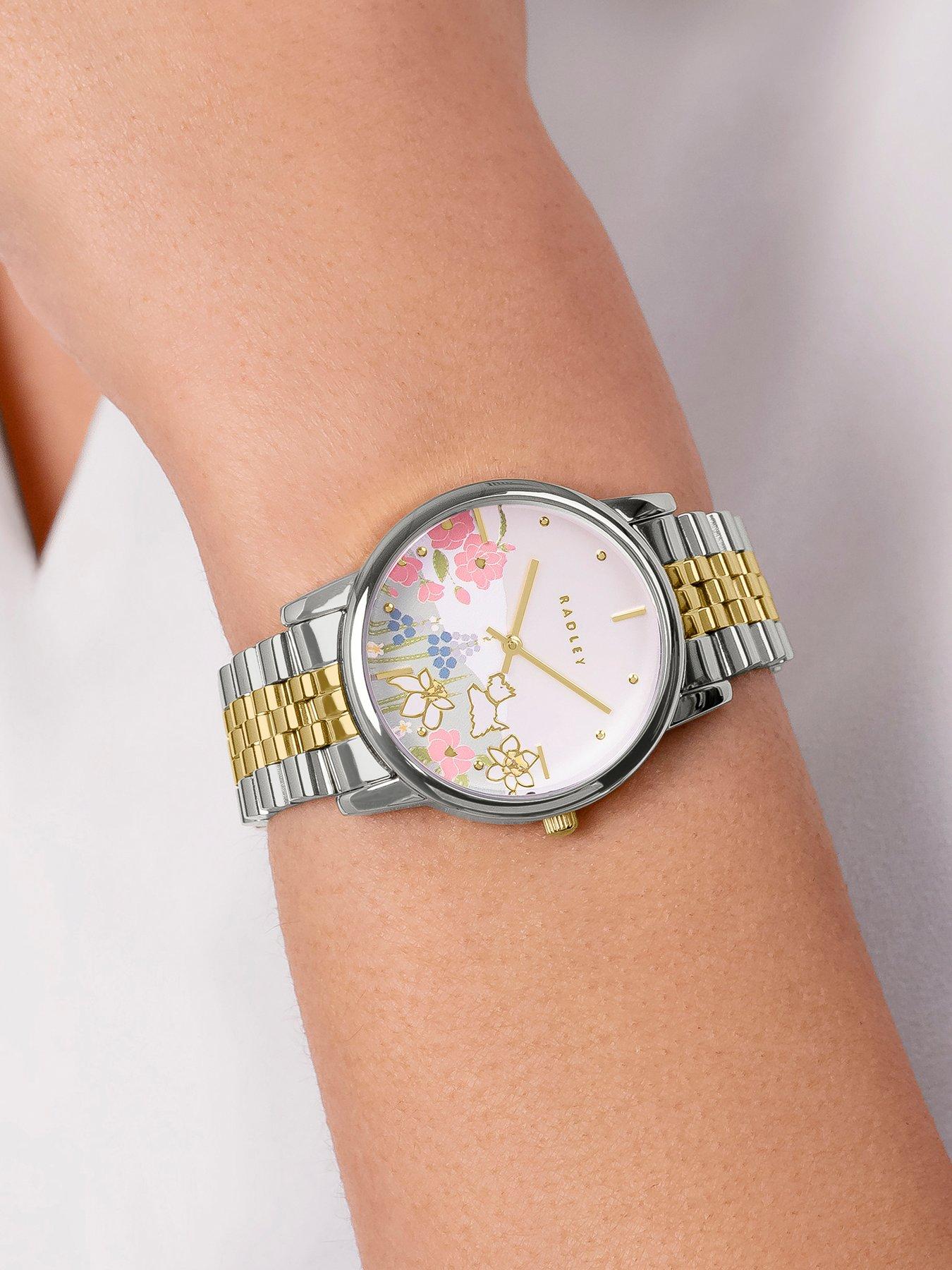 Radley Radley Spring Meadows Silver & Pale Gold Plated Stainless Steel ...